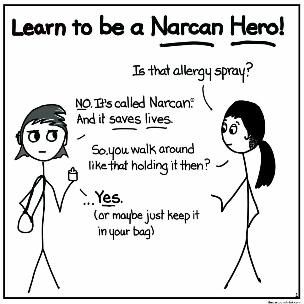 Learn to be a Narcan hero: a comic tutorial